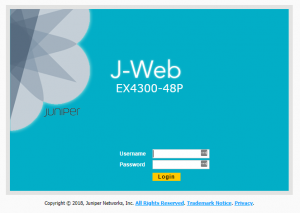 Juniper EX4300 & EX2300 J-Web Authentication via TACACS+